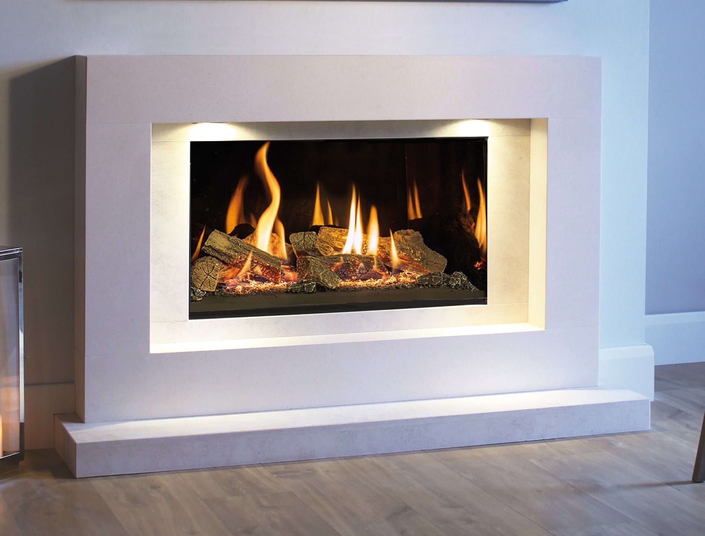 Medium Azure Landscape Infinity | Fires & Fireplaces